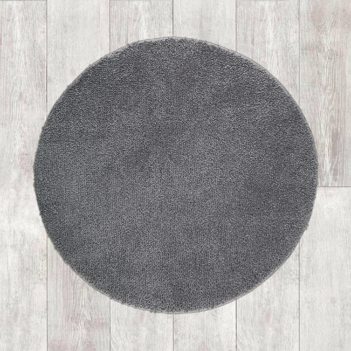 Коврик для ванной комнаты однотонный 70 х 70 см Magma серого цвета