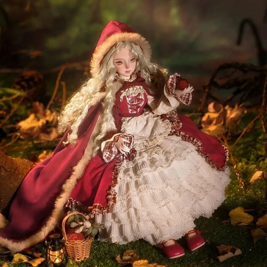 Кукла " Красная Шапочка" BJD с шарнирным соединением 1/4 41см