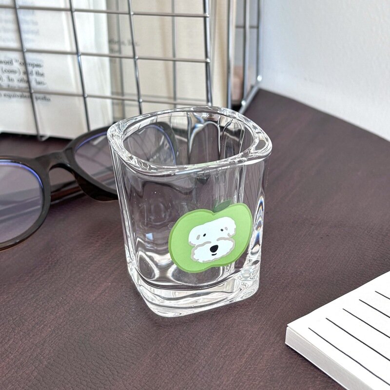 Стеклянная чашка для эспрессо объемом 30 мл, в корейском стиле, подходит для домашнего использования и для пар.