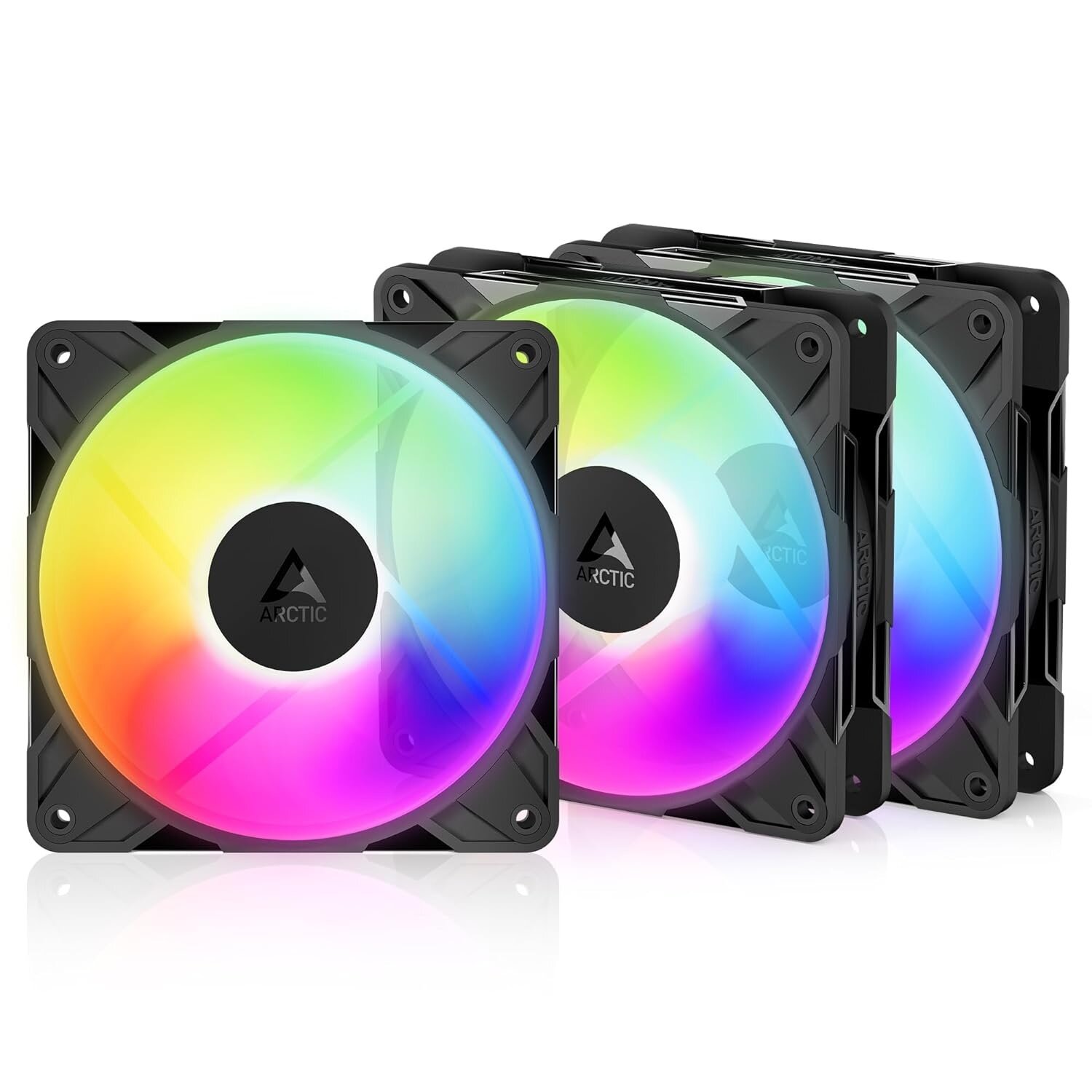 Вентилятор 120x120x27 Arctic P12 Pro Reverse A-RGB 600–3000 rpm 3 штуки ACFAN00333A