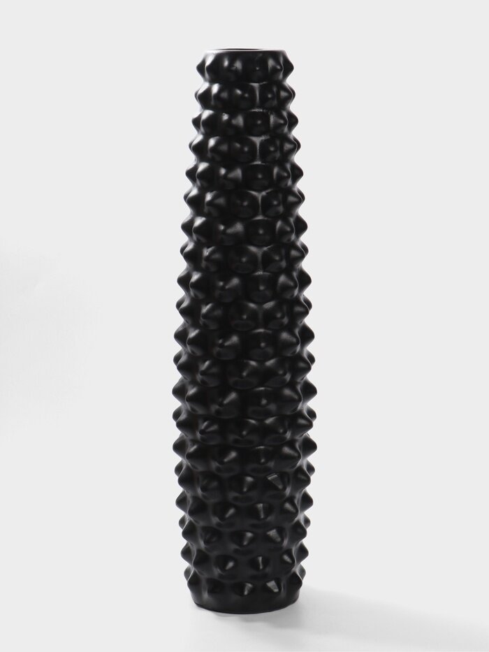 Ваза напольная керамика "Ларго" 57х13 см, чёрный 10902442