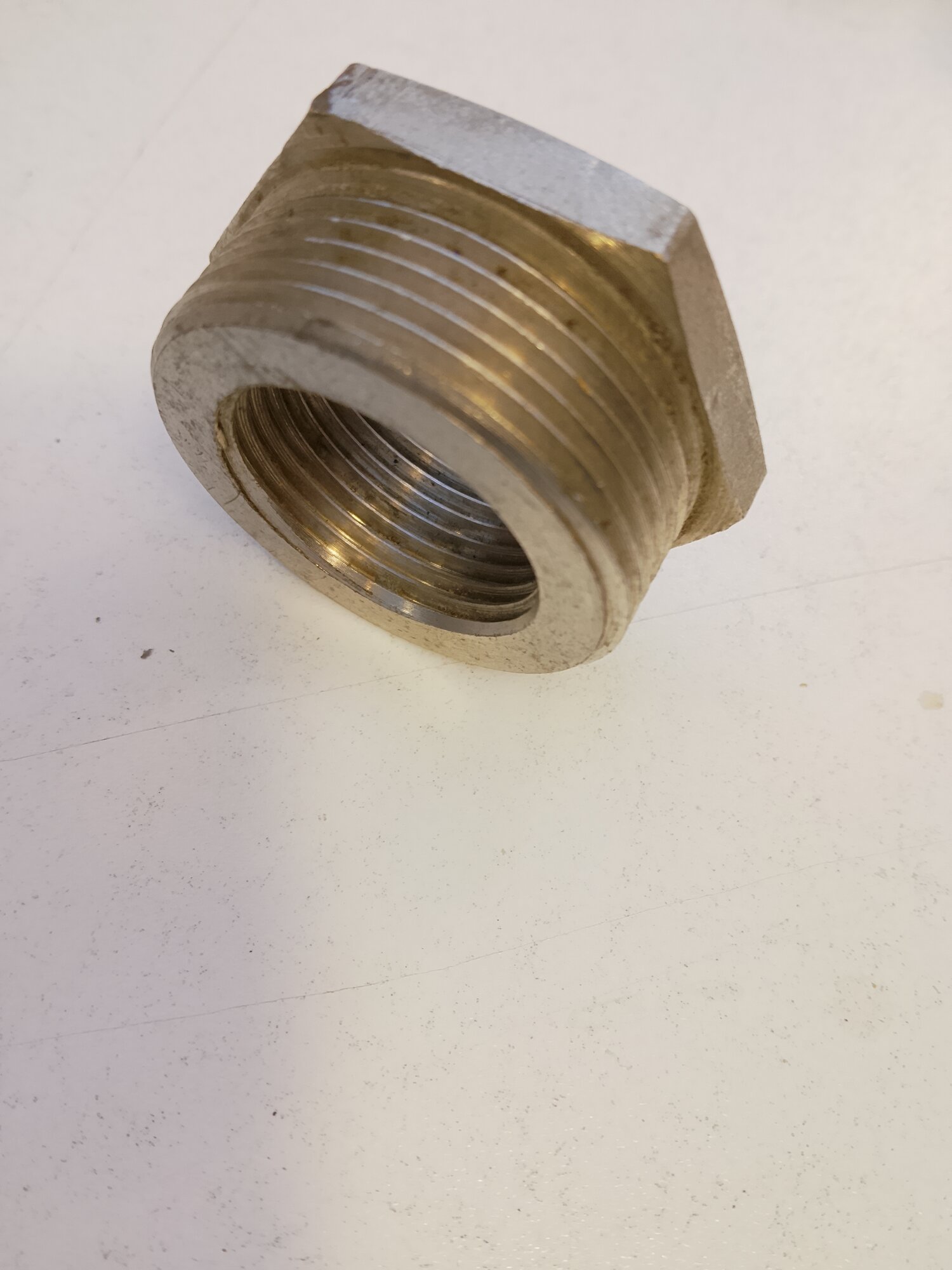 Футорка хром "1"1/2наружн, на "1" внутр./наружн.