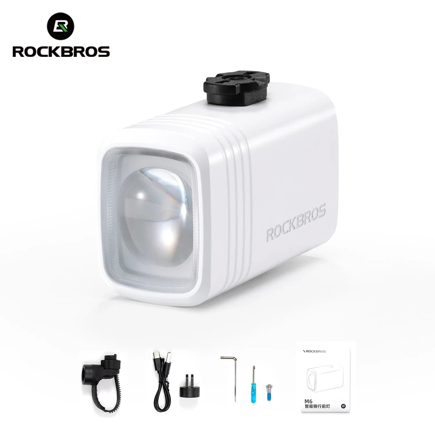 ROCKBROS 1000LM велофара Белый, M6 White