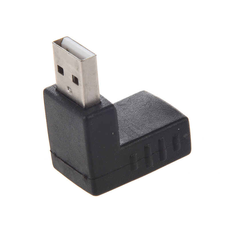 Черный прямоугольный USB 2.0 тип A разъем адаптера «папа-мама»