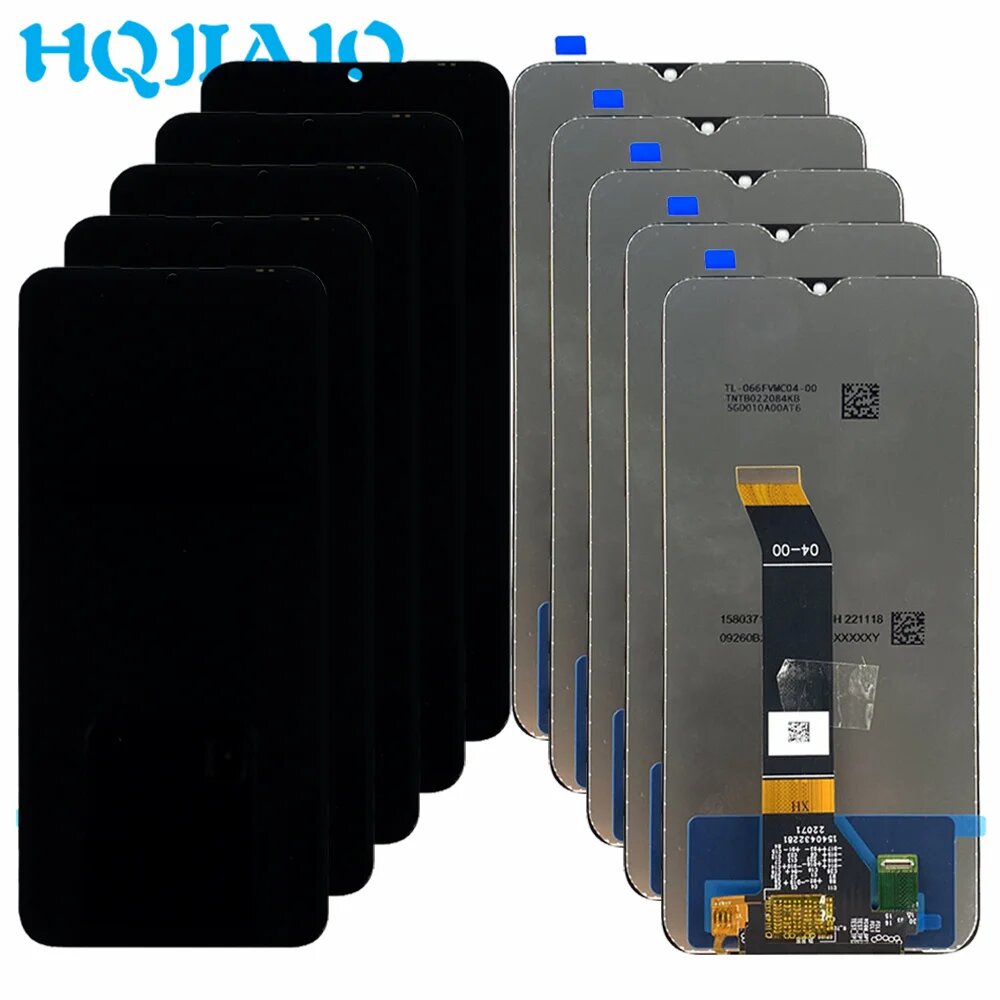 3/5/10 шт, высокое качество для Xiaomi Redmi 10 5G, ЖК-дисплей с сенсорной панелью, дигитайзер в сборе, замена для Poco M5 LCD 5 Black No Frame