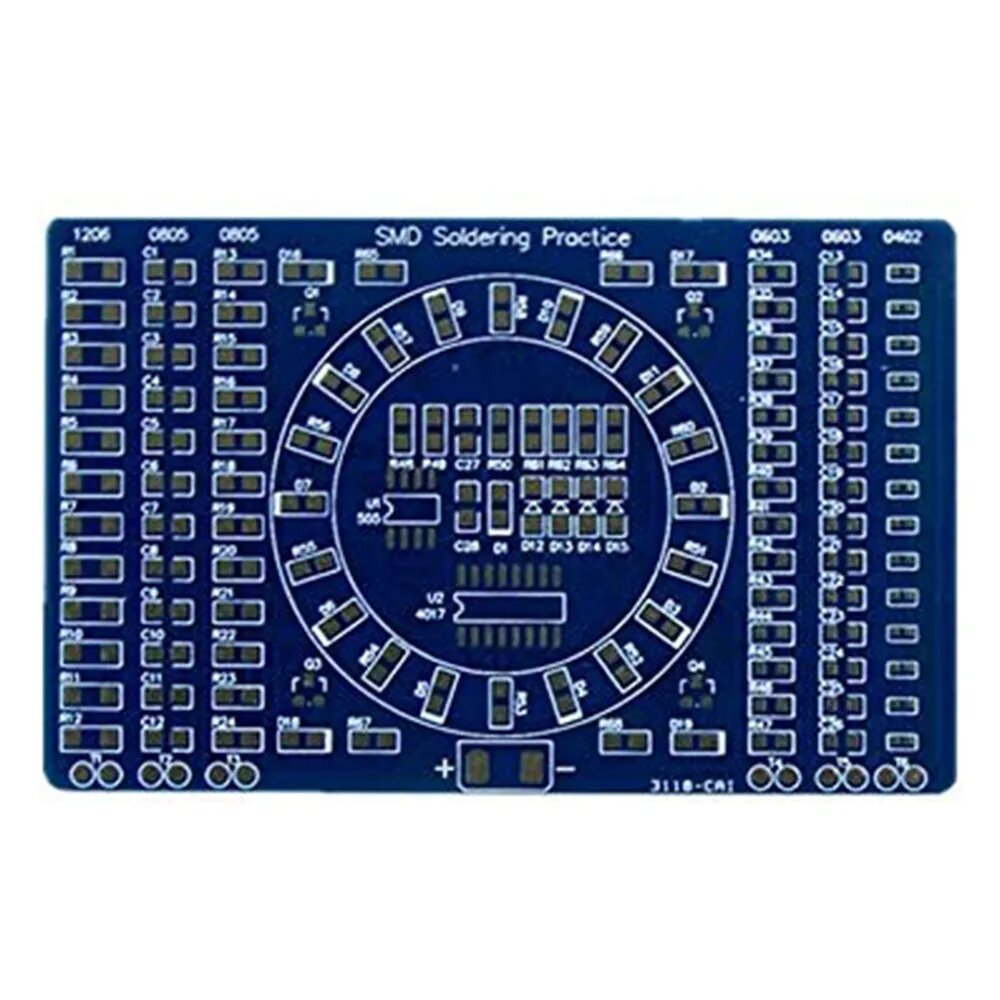 Вращающаяся доска для практики пайки LED SMD NE555 DIY Kit Fanny Skill