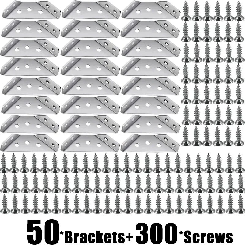 1/50 комплектов, универсальный угловой кронштейн из нержавеющей стали, 90-градусный прямоугольный фиксированный кронштейн, деревянная мебель, каркас кровати, аксессуары для шкафа