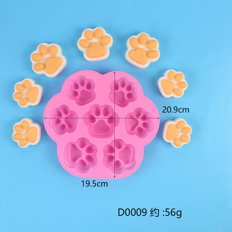 DIY конфеты форма для выпечки торта кошачья лапа Ароматерапия Свеча мыло ручной работы украшение кошачья лапа