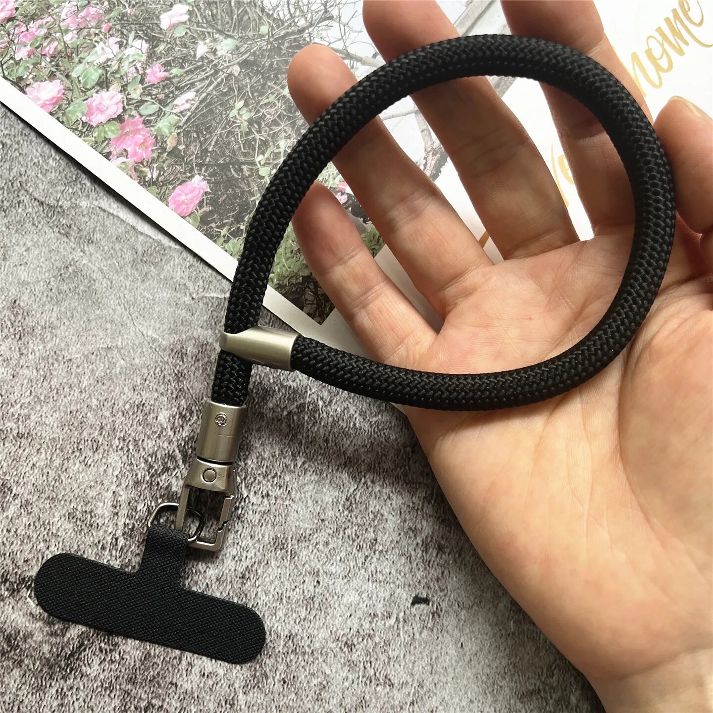 Ремешок на руку для мобильных аксессуаров с нашивкой, ремешок для телефона, простой ремешок на запястье для телефона, анти-потерянные браслеты на ремешке