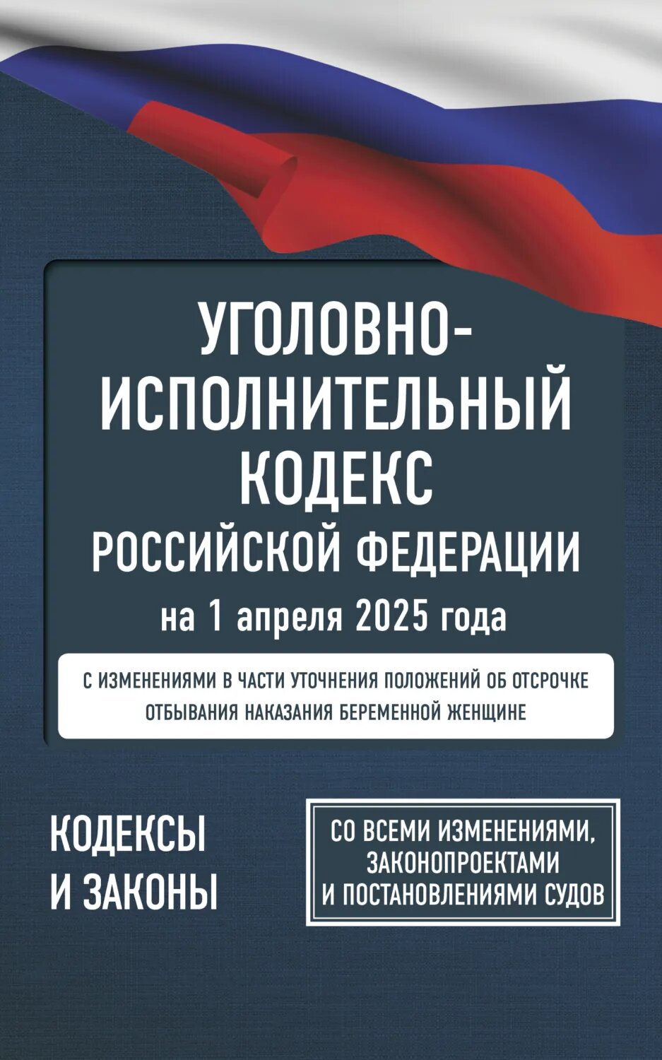 Уголовно-исполнительный кодекс Российской Федерации на 1 апреля 2025 года. Со всеми изменениями, законопроектами и постановлениями судов [Цифровая книга]