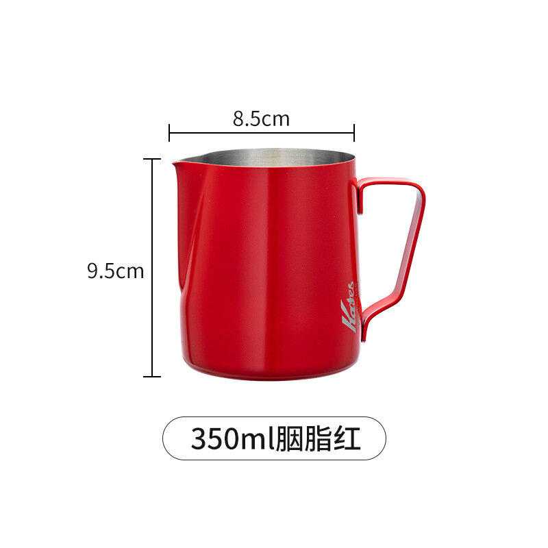 Кувшин для латте-арта KAFES с носиком, чашка для латте-арта 304, чашка для вспенивания молока 350 мл/600 мл, чашка для латте-арта из нержавеющей стали