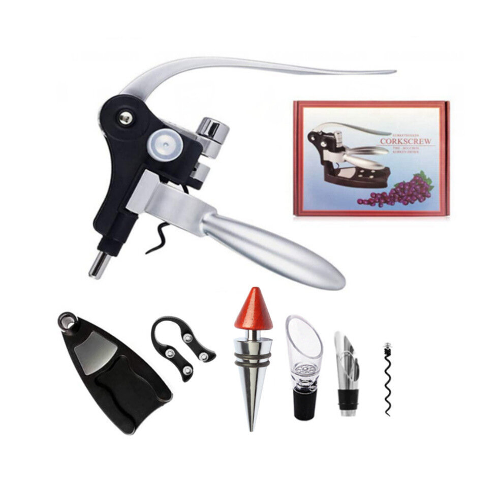 Набор открывалок для бутылок красного вина от производителя, популярный, с головой кролика, электролитически покрытые инструменты для вина в форме кролика, материал из цинкового сплава