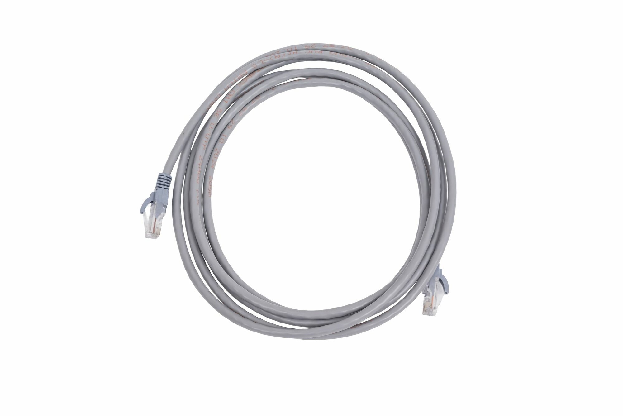 Коммутационный шнур DATAREX u/utp, категория 5e, pvc нга-ls 3,0 м, серый DR-180011