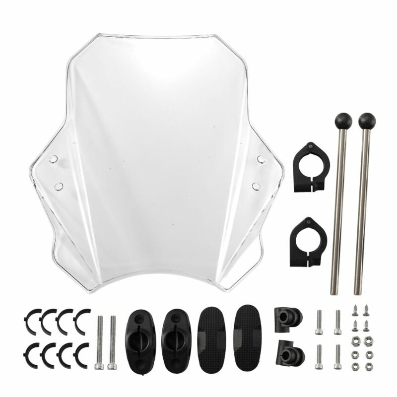 Модифицированное лобовое стекло мотоцикла универсальной модели-прозрачное