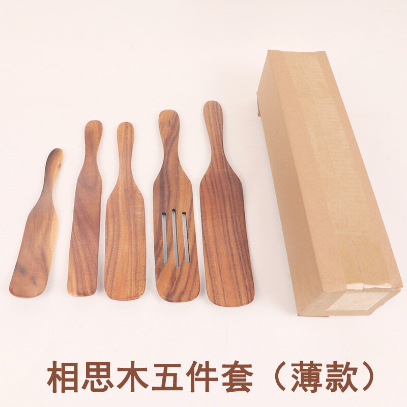 Лопатка для приготовления салата из дерева акации, перемешивается, лопаточка для жареного стейка, соуса, трансграничная