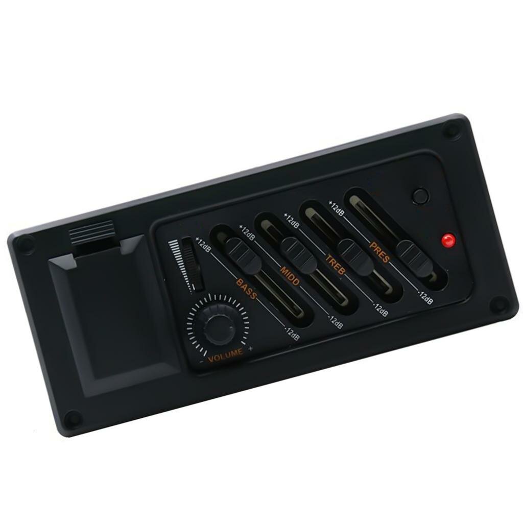 Пьезо звукосниматель для акустической гитары, 4-полосный эквалайзер, 7545ПРО