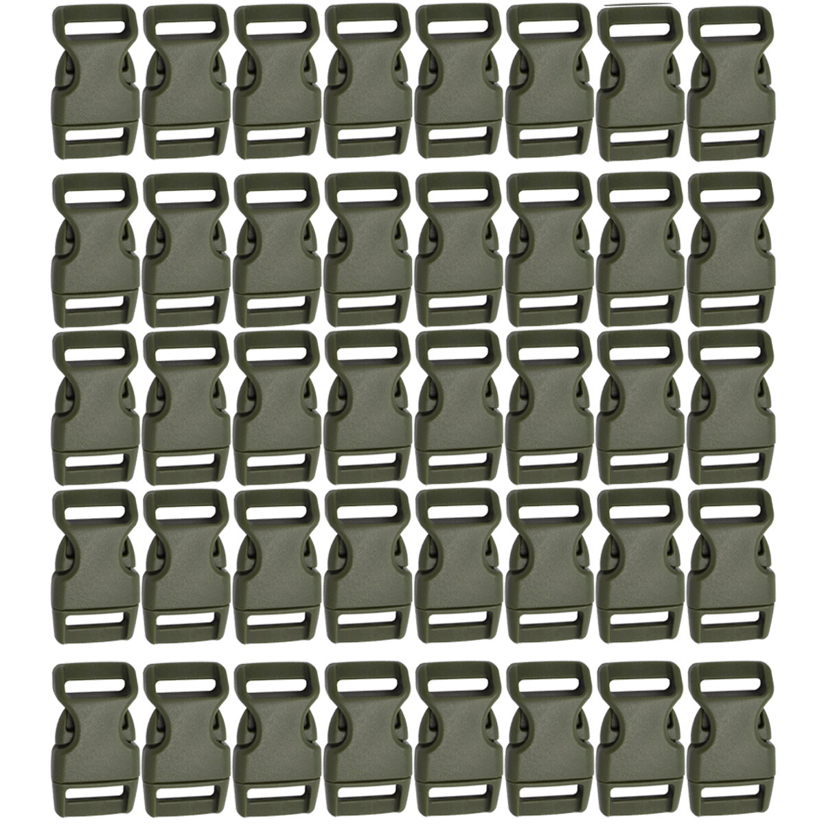 40 штук 10 мм (3/8") боковые пластиковые пряжки, черные защелкивающиеся пряжки для замены клипс на сумках, ошейниках для собак, стропах рюкзаков и аксессуарах