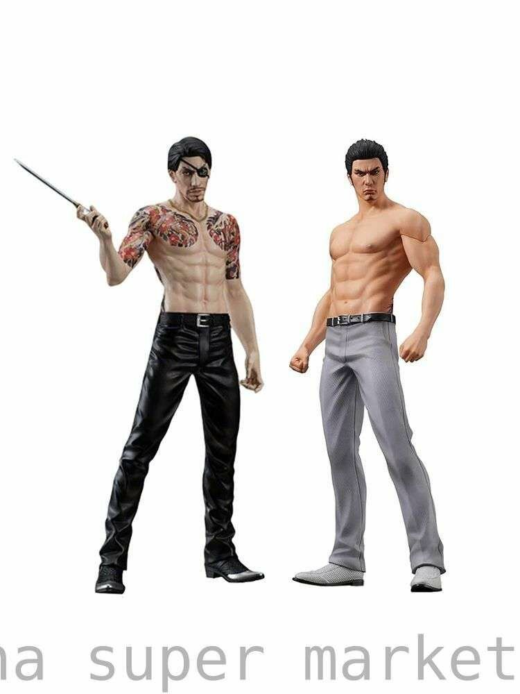 Фигурка Yakuza протагонист Кирю Кадзума , Горо Маджима/ Like A Dragon Goro Majima Kiryu Kazuma action figure strong man doll (17см,2 шт) Подарки для болельщиков