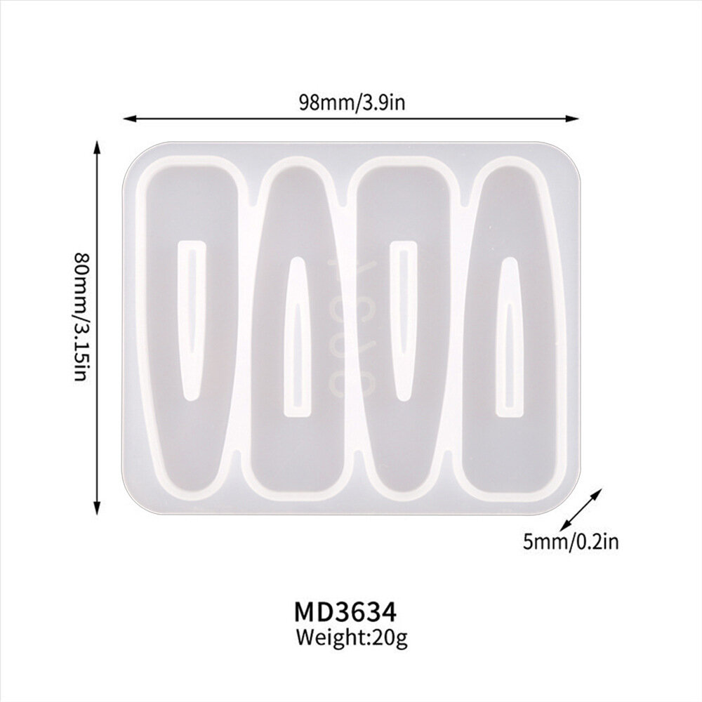 Форма для шпильки DIY Кристалл эпоксидная форма силиконовая шпилька домашние персонализированные аксессуары для волос