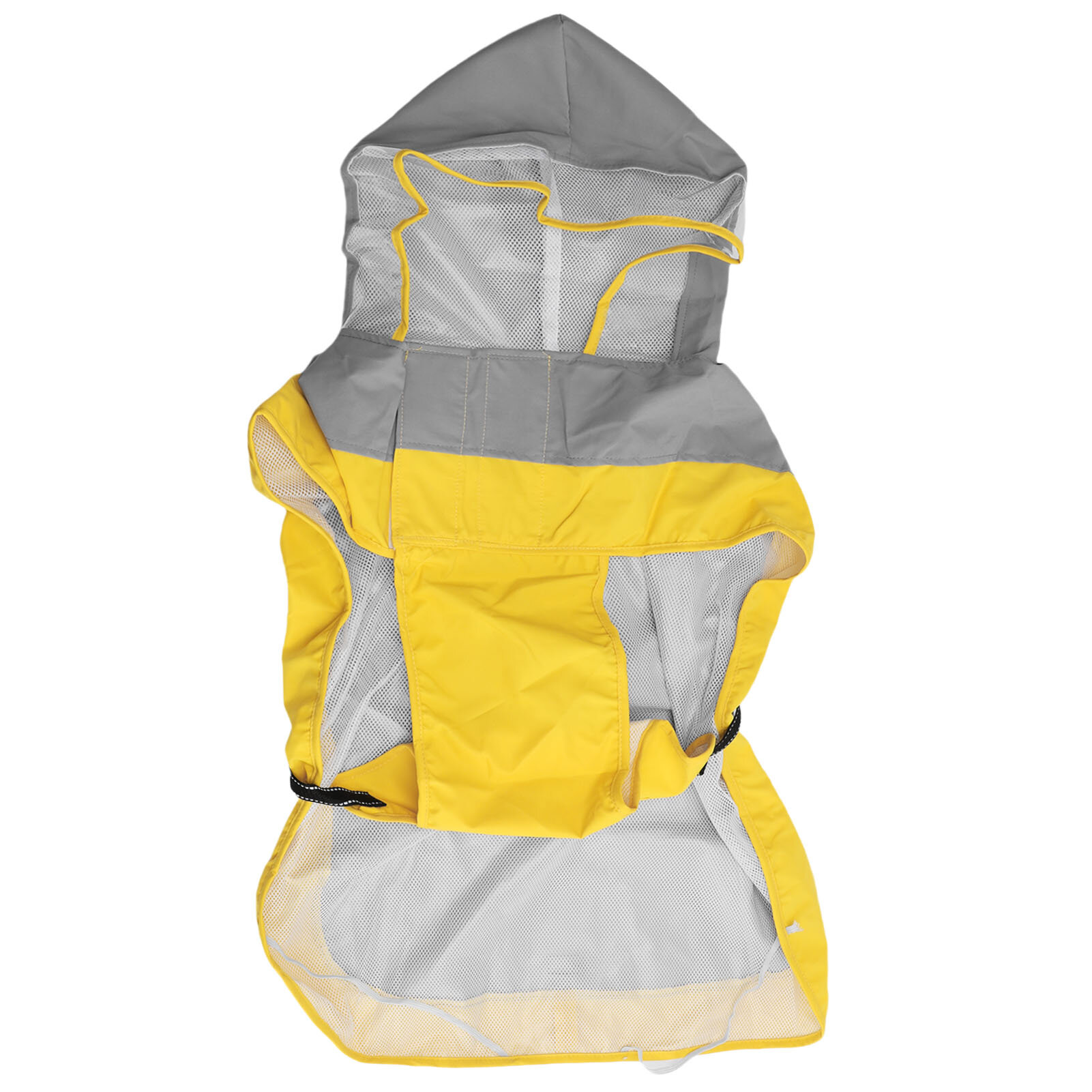 Дождевик для собак с капюшоном, светоотражающей полосой, прозрачным ПВХ-полями, регулируемой застежкой-липучкой, водонепроницаемый, для крупных собак (XL).