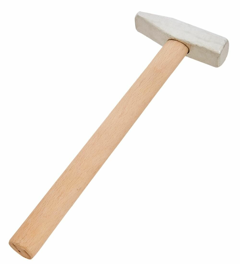 Молоток с деревянной ручкой белый 500г A2172399 Инструменты
