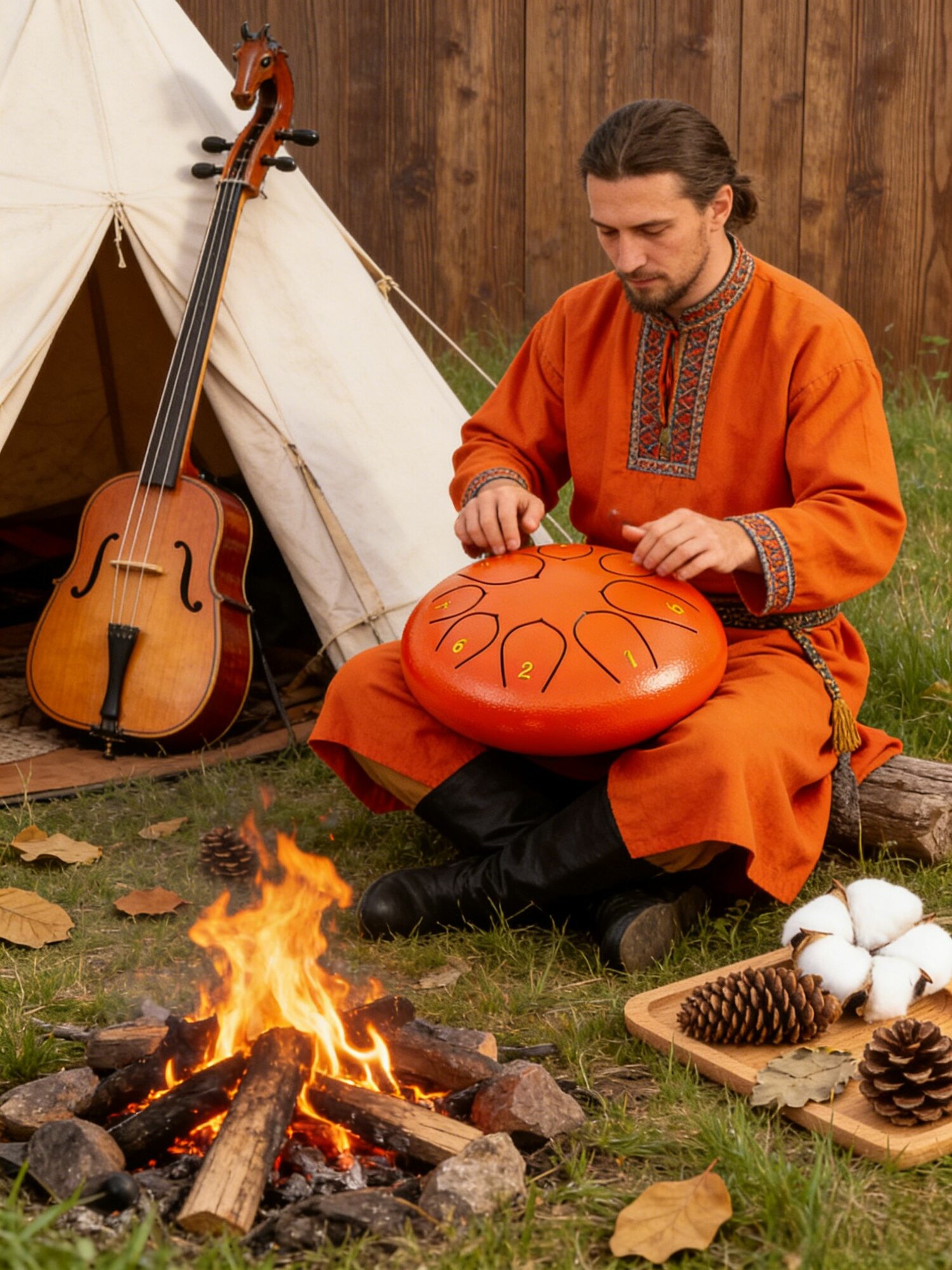 Эфирный барабан/Инструмент для медитации/8-35 см/15 тонов/Народная перкуссия