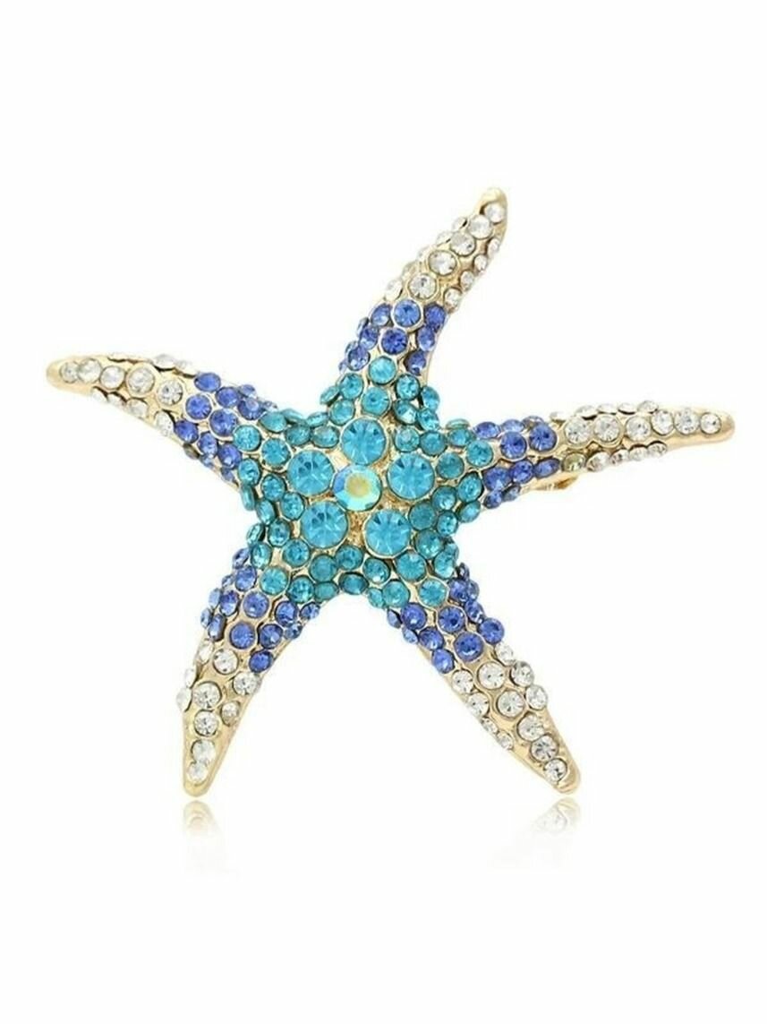 Брошь, стразы