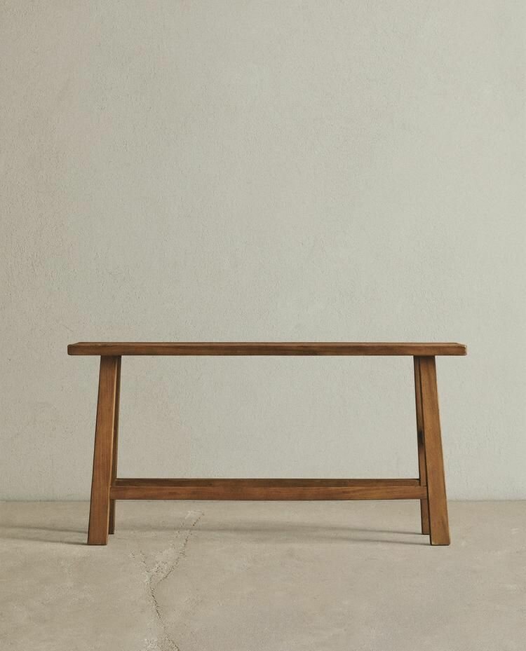 Скамья ZARA HOME 9327/073/052 - из вяза, 46 x 91 x 26 см, цвет светло-бежевый