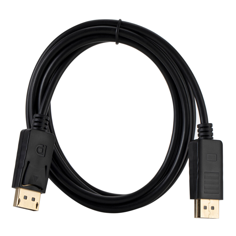 Кабель DisplayPort 1.8M DP Male to DP Male для ПК, ТВ, проектора, ноутбука 1080P черного цвета с никелевым покрытием коннекторов