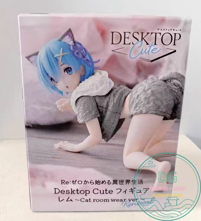Аниме Фигурка TAiTO / Desktop Cute RE0 REM Cat room wear ver Renewal