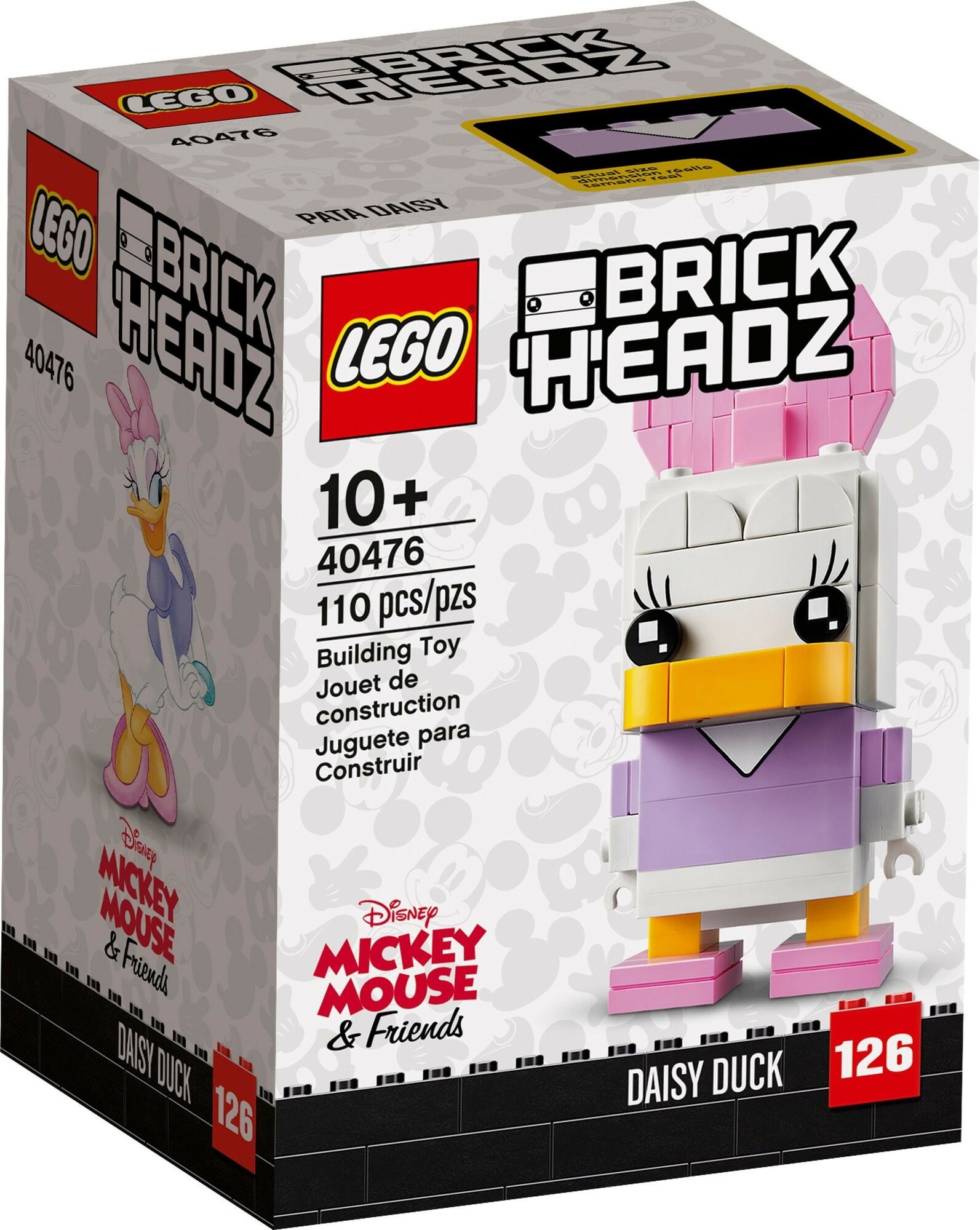 Конструктор LEGO BrickHeadz Disney 40476 Дейзи Дак, 110 деталей