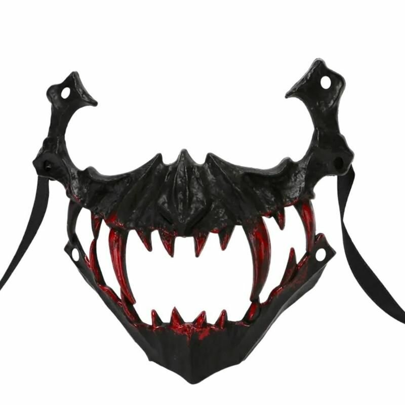 Скелет скелета на Halloween Hallowon Anime Dragon Wolf Decorative Horrors Party, - истекающий кровью черный