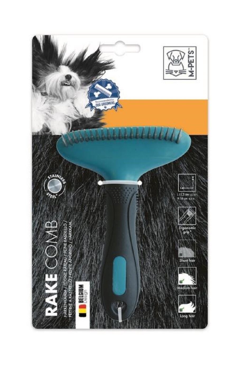 M-PETS Расческа-грабли 11.5 x 16 см