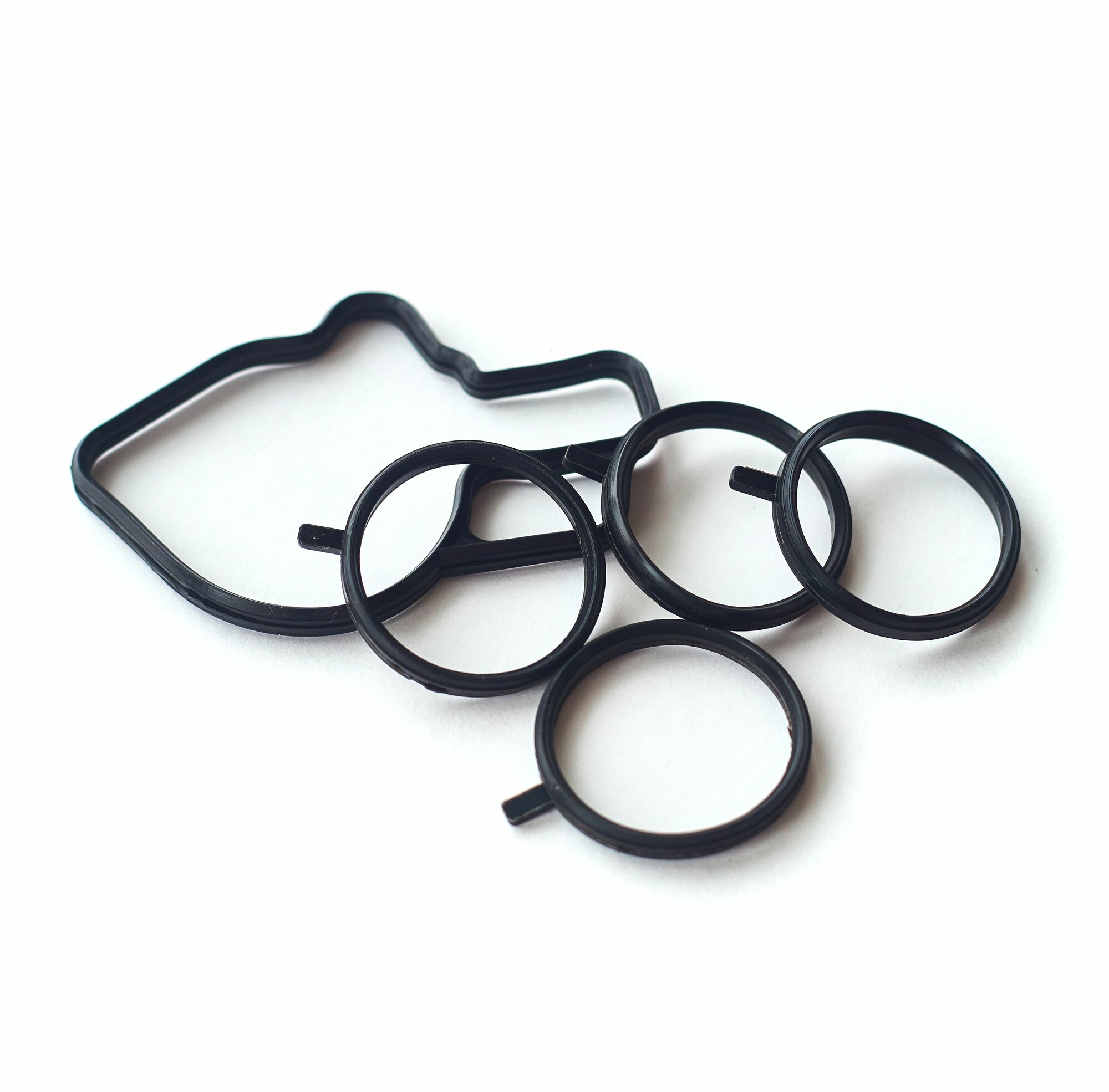 Комплект уплотнителей ресивера для ВАЗ 21124 V 1,6 (5 шт)/ Прокладки ресивера арт. 21120-1008636/38