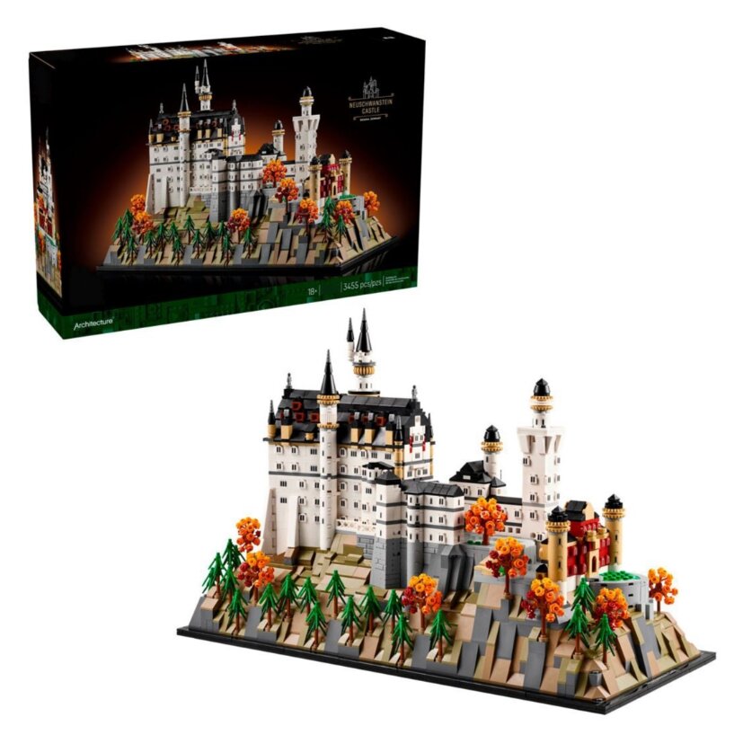 Конструктор Замок Нойшванштайн 3455 деталей серия Здания и Замки Баварии 30816