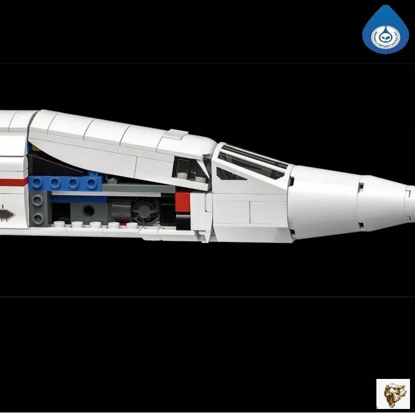 Эксклюзивный авиаконструктор Конкорд, модель Concorde Airbus для сборки, адаптирован под серию 10318 Ideas