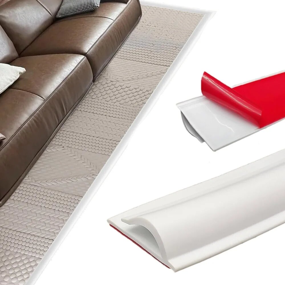 Накладка на край ковра из ПВХ, самоклеящаяся, для резки, защита края ковра, гибкая водонепроницаемая накладка на порог, ковер к плитку