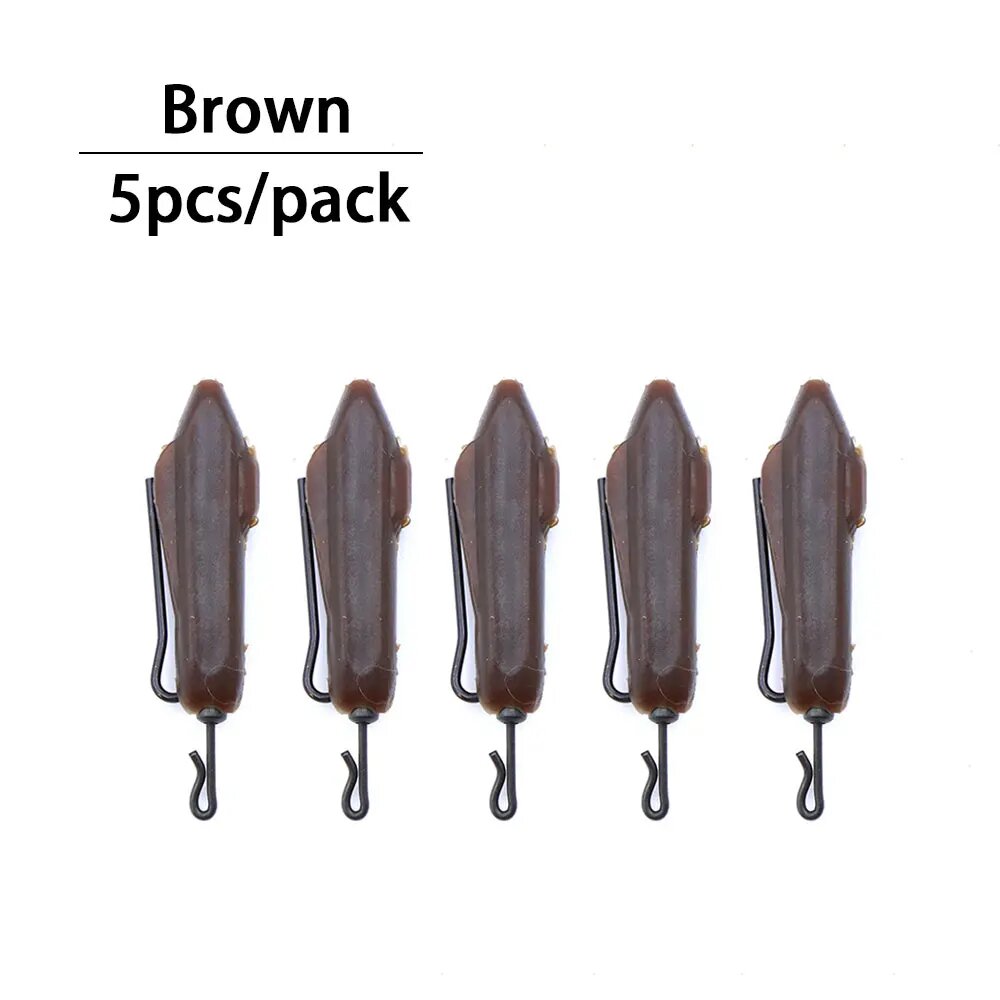 5 шт. Быстросменные вертлюги для рыбалки Brown-5pcs