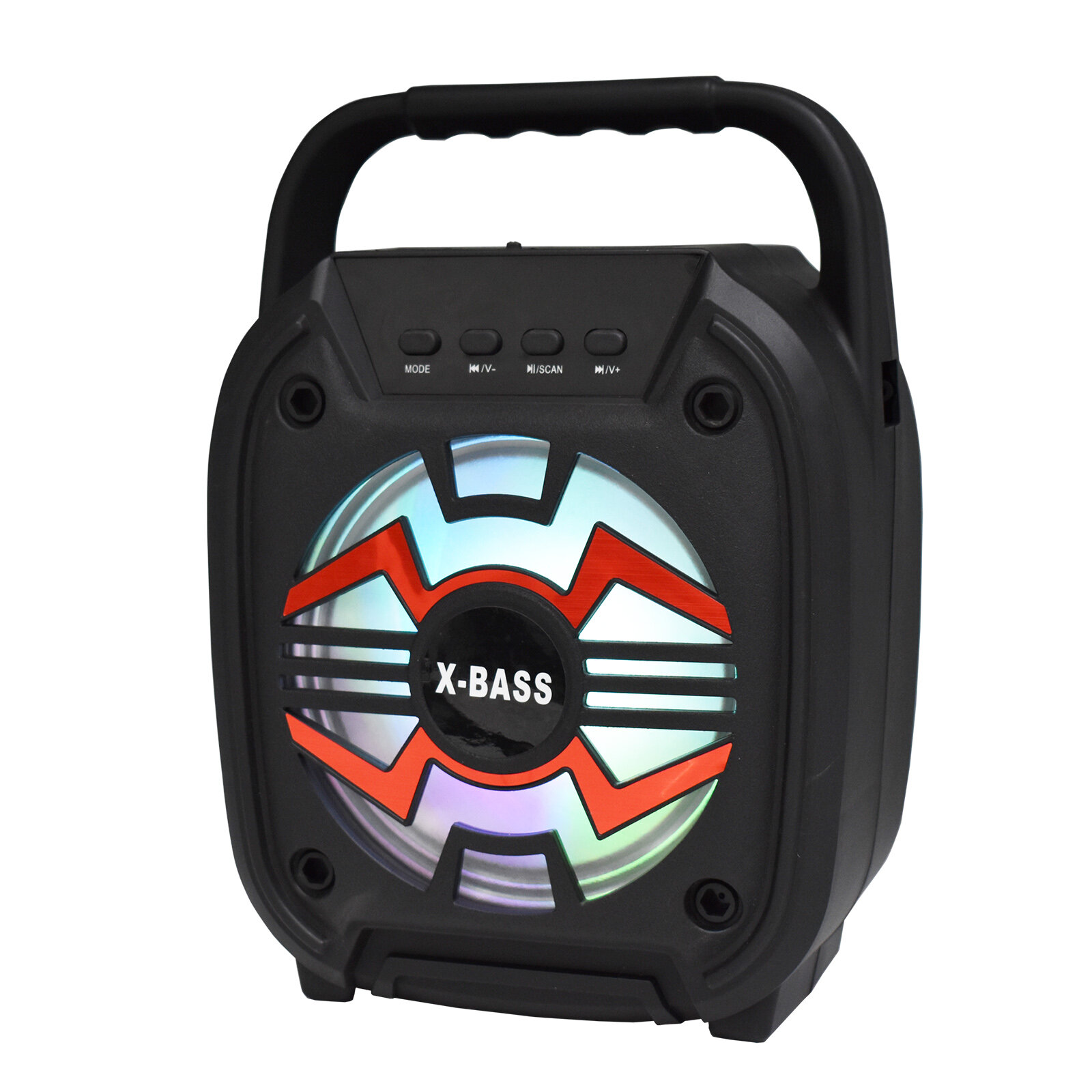 Колонка портативная беспроводная Bluetooth BT6118 со стерео басом, сабвуфером, плеером, поддержкой FM-радио, TF-карты, USB-накопителя, AUX IN, микрофоном и батареей 1500mAh