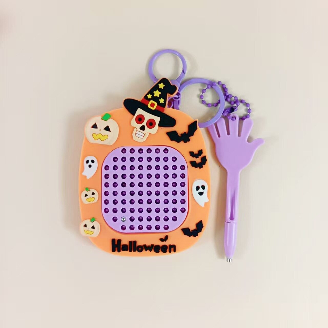 Креативный мультяшный магнитный стальной шарик для рисования, брелок, маленький подвесной рюкзак, антистрессовая магнитная доска для рисования, лабиринтная игрушка оптом