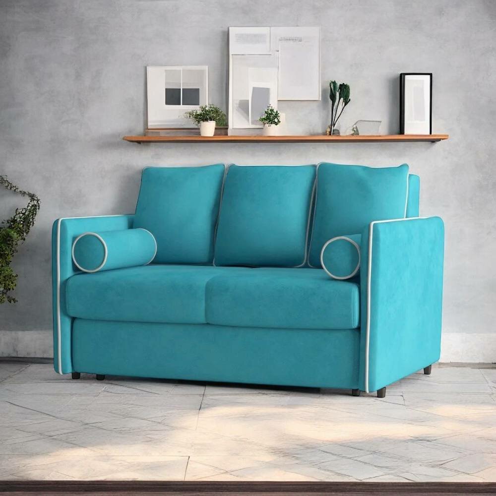 Диван-кровать Mini Cardinal, Независимый пружинный блок, велюр антивандальный, спальное место 140х195, Механизм малютка.