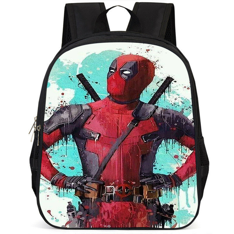 Детский рюкзак для школы дэдпул 15 дюймов с большим объемом и оксфордской тканью стиль п