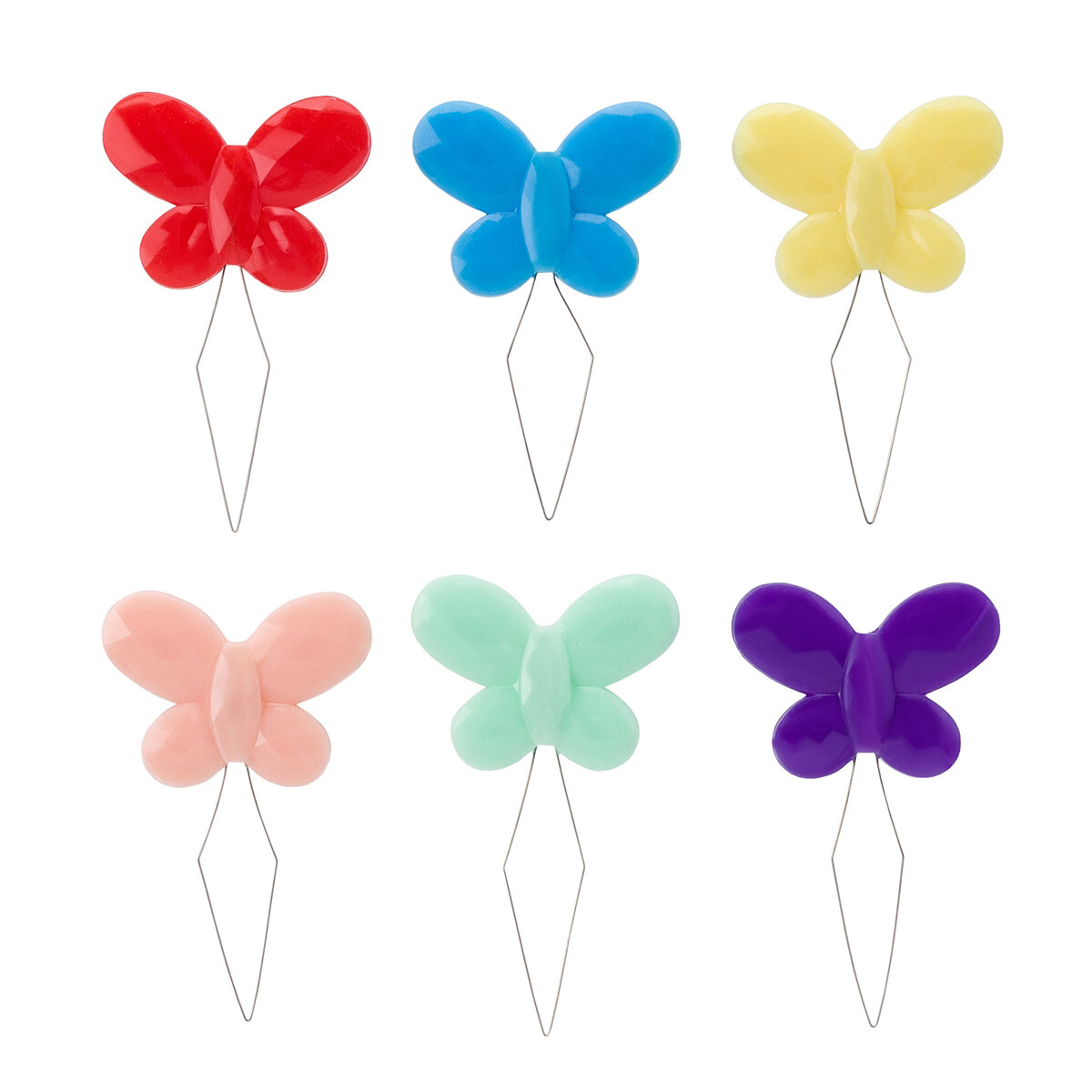 Нитковдеватель для иголки в виде Бабочки, пластиковый, 40 штук