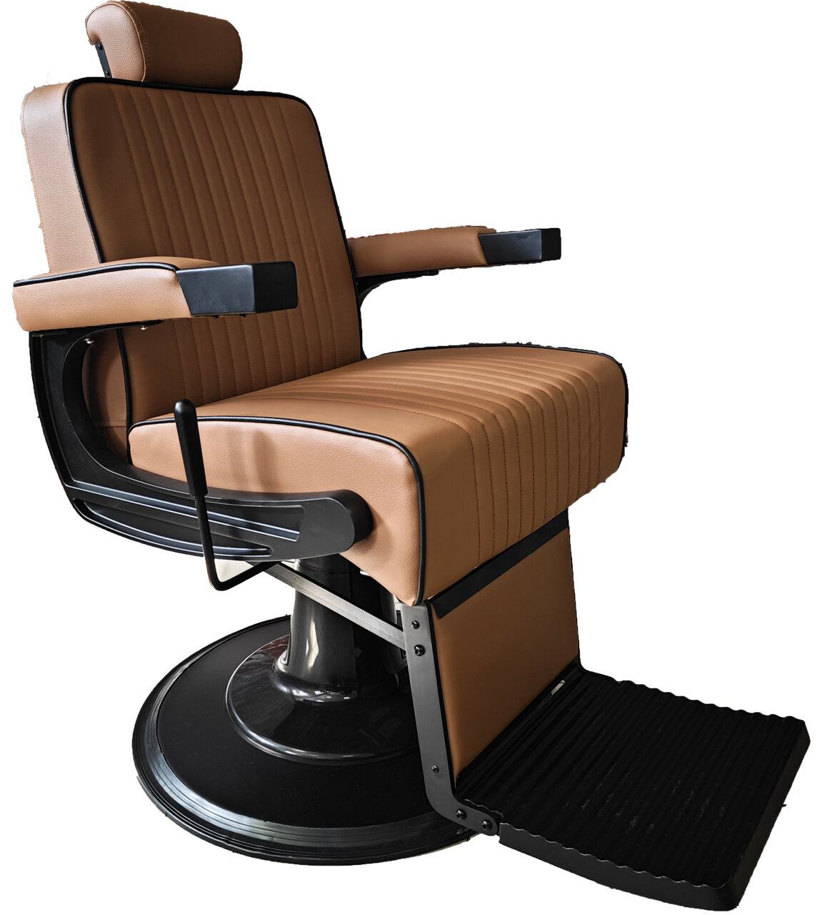 Кресло для барбершопа Джо лаконичный дизайн, надежное и комфортное.