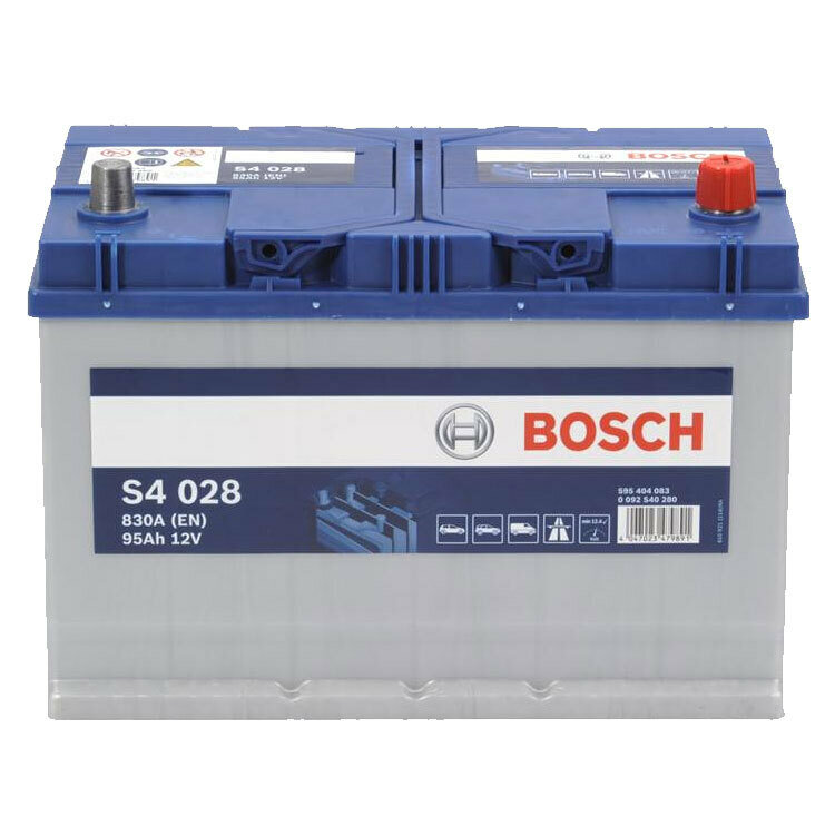 Аккумулятор BOSCH 830A Обратная полярность 95 А/ч 306x173x225