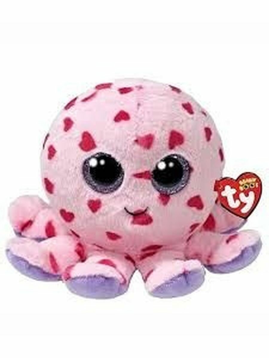 TY Детская мягкая игрушка Бабблс Разноцвеный Осьминог, 15 см