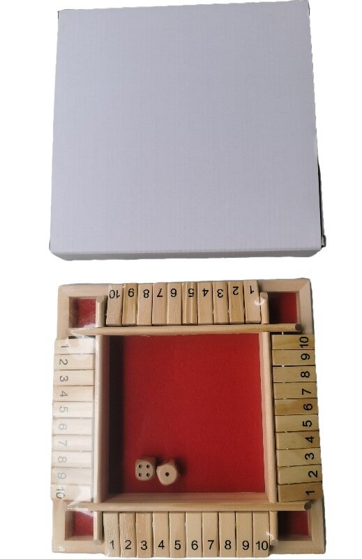 Двусторонняя цифровая карточная игра с четырьмя сторонами, развивающая игра для родителей и детей, деревянная