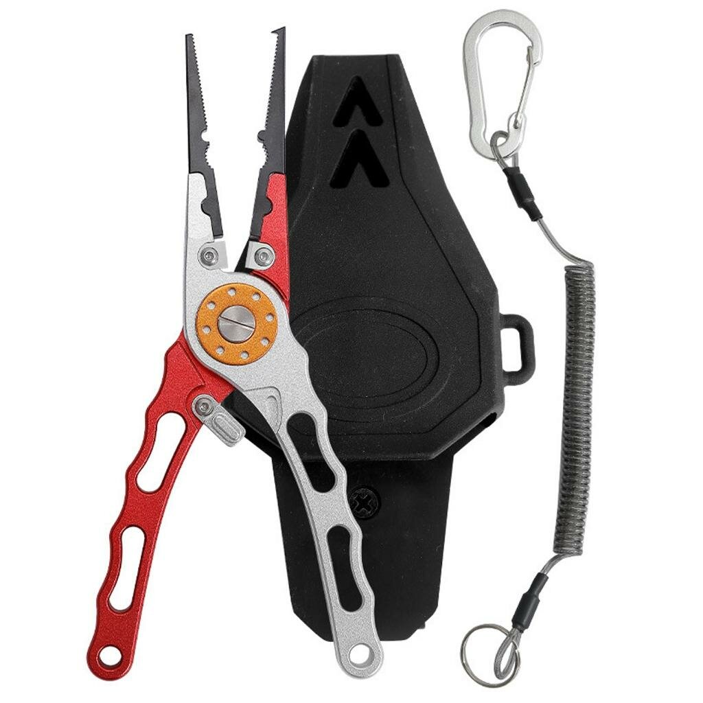 Клипса для рыбы, плавающий зажим, Красный и серебристый