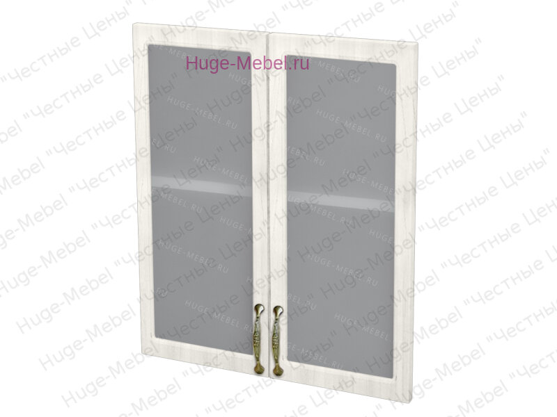 Кухонный фасад Ф-45 сандал белый (Юлия) Huge Mebel . Ширина 592 Высота 712. Кухонные фасады