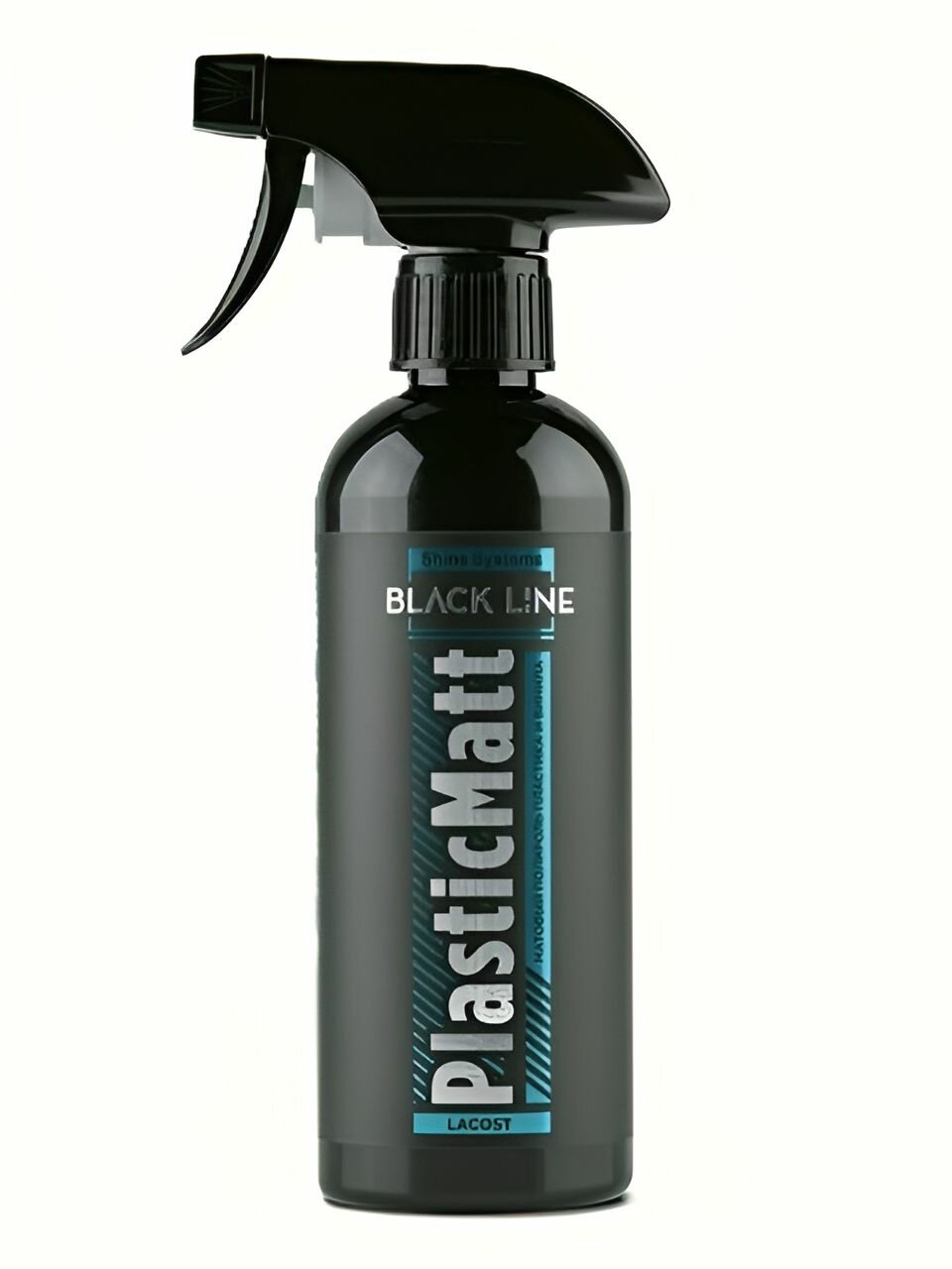 Полироль для пластика и винила салона матовый Shine Systems Black Line PlasticMatt Lacost, 400 мл SSBL965